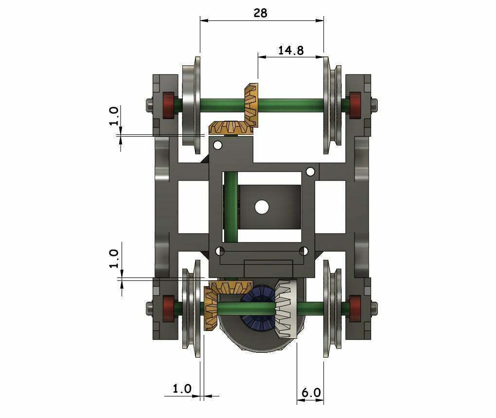 Free STL file Motorized bogie for OS-Railway - fully 3D-printable ...