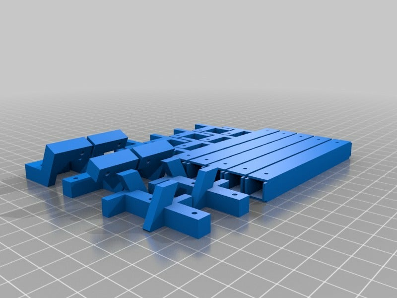 Free STL file Truss bridge for OS-Railway - Fully 3D-printable railway ...