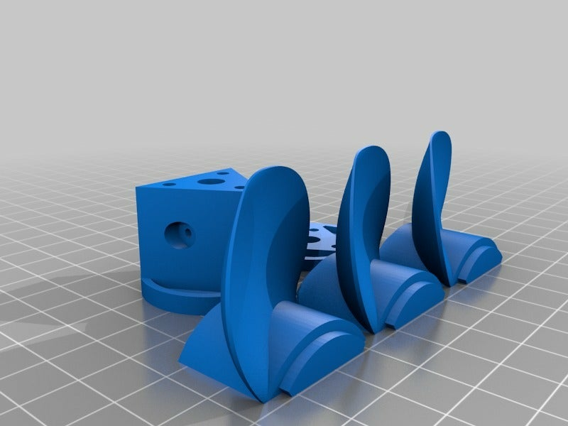 Free STL file Modular boat propeller designed for 3D printing 80mm ...