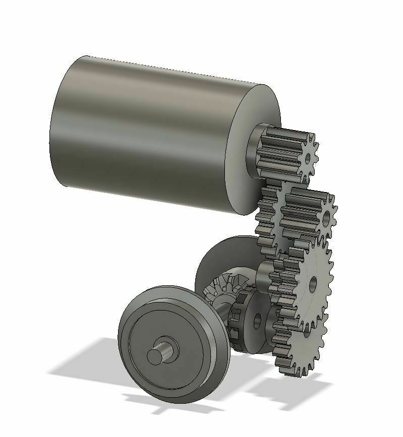 Archivo 3D gratuito Motorreductor de corriente continua de 24 mm para ...