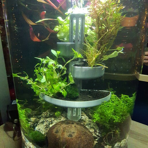 Download STL file Modularized terrace system for biOrb fish tank • 3D ...