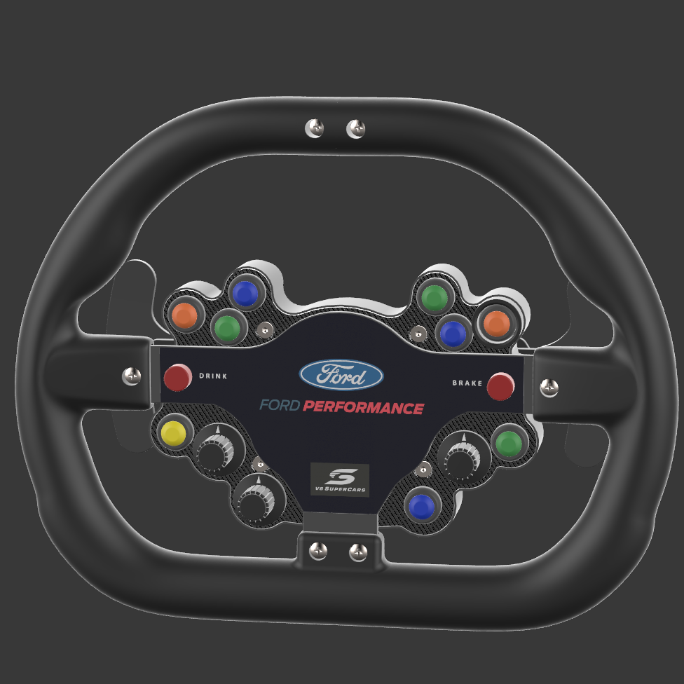 STL file V8 SUPERCARS STEERING WHEEL V2 🛞・3D printing template to ...
