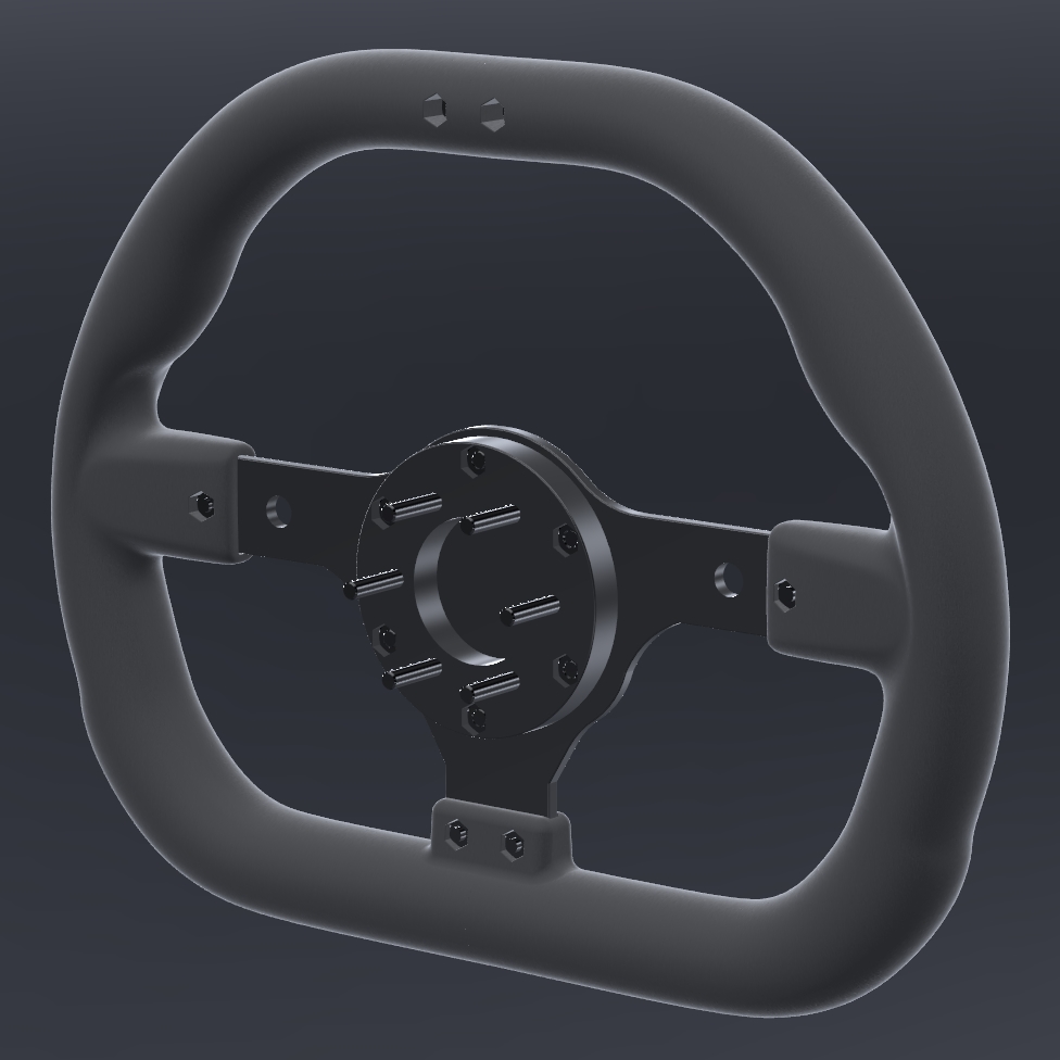 STL file DIY Steering Wheel D style 310 мм・3D printable model to ...