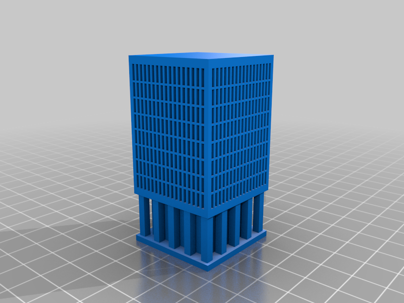 Free STL file Z-Scale Office Building・3D printing idea to download・Cults