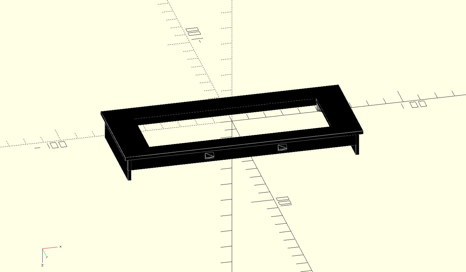 Free STL file Universal Mounting Mask for LCD Modules・3D printable ...