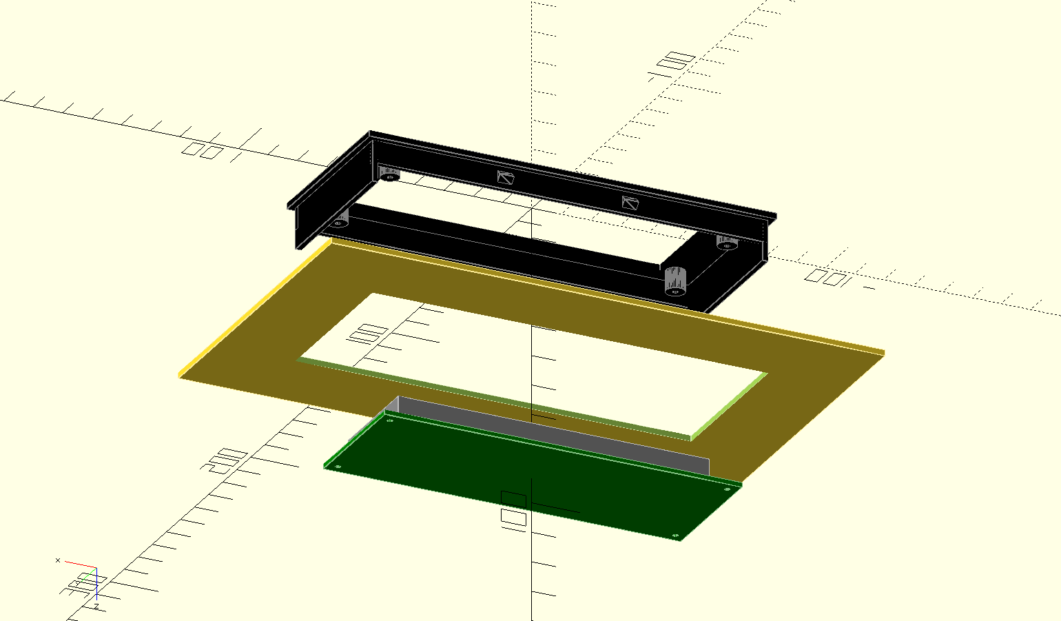 Free STL file Universal Mounting Mask for LCD Modules・3D printable ...