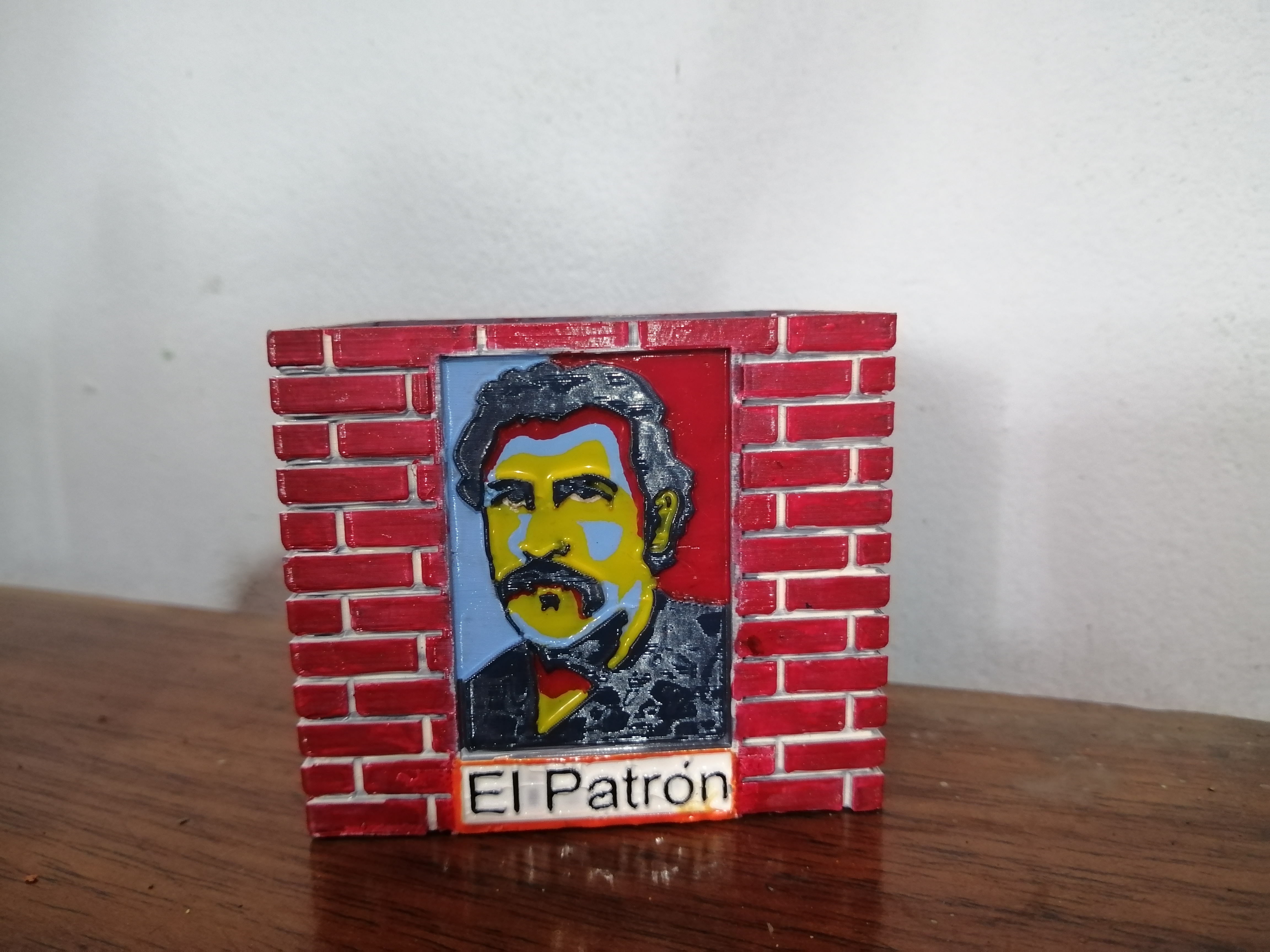 STL file Pablo Escobar Wall Planter・3D printable design to download・Cults