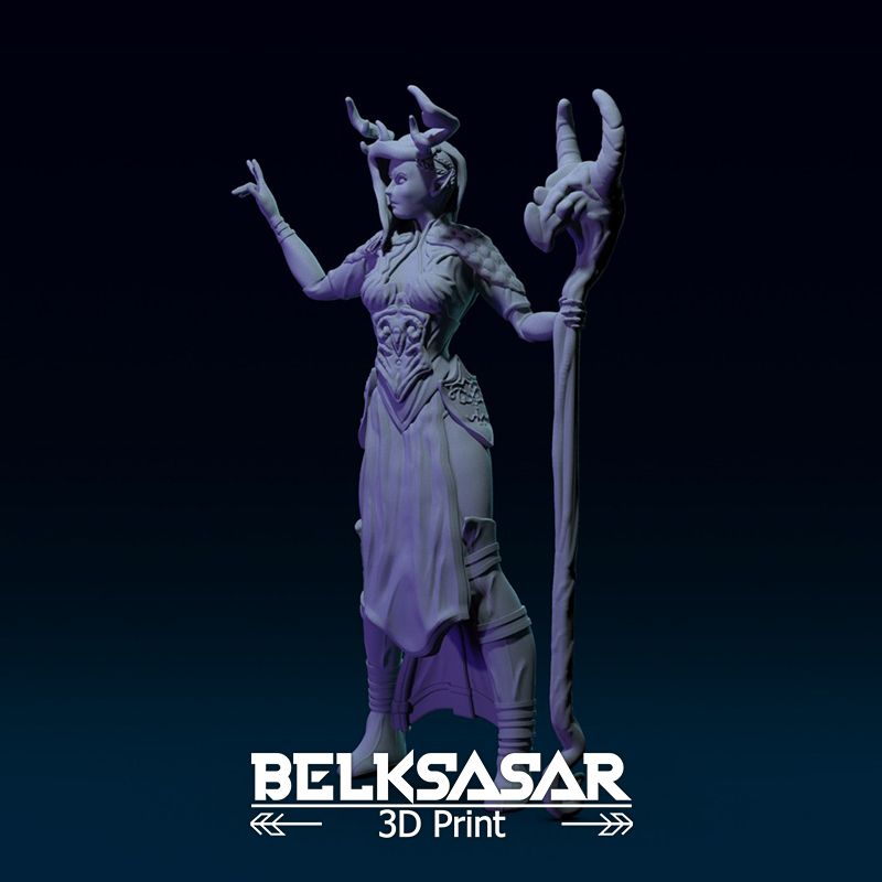 STL file Fantasy Female Druid 3D print model ♀️・Design to download and ...