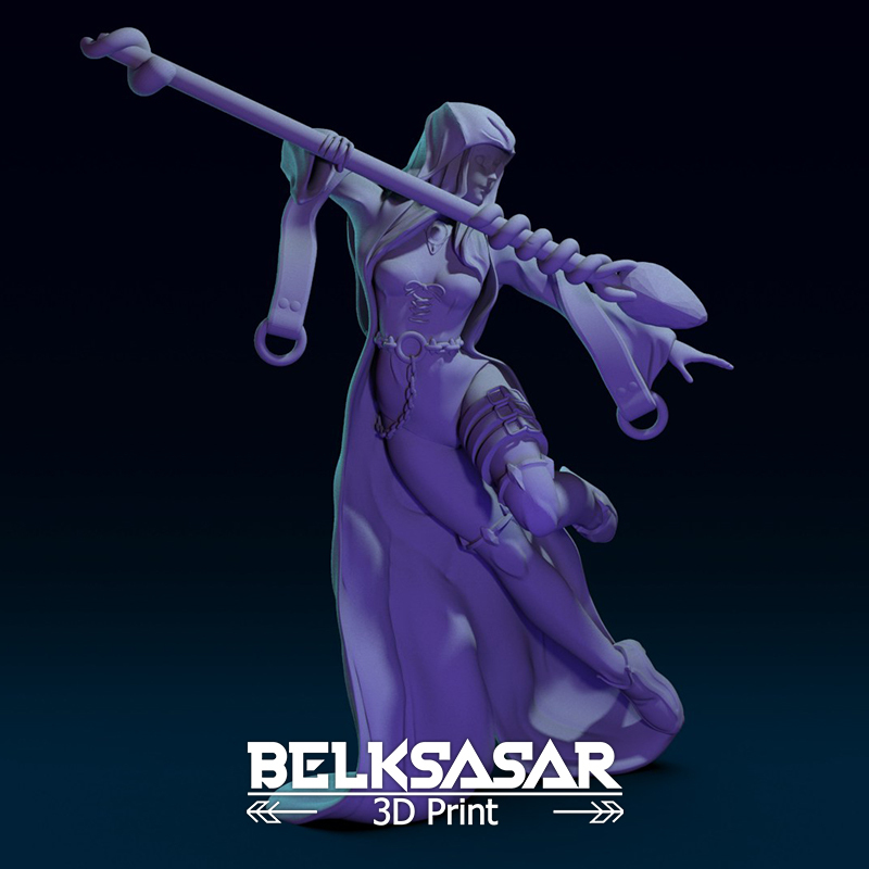 STL file Fantasy Female Wizard 3D print model ♀️・3D print design to ...