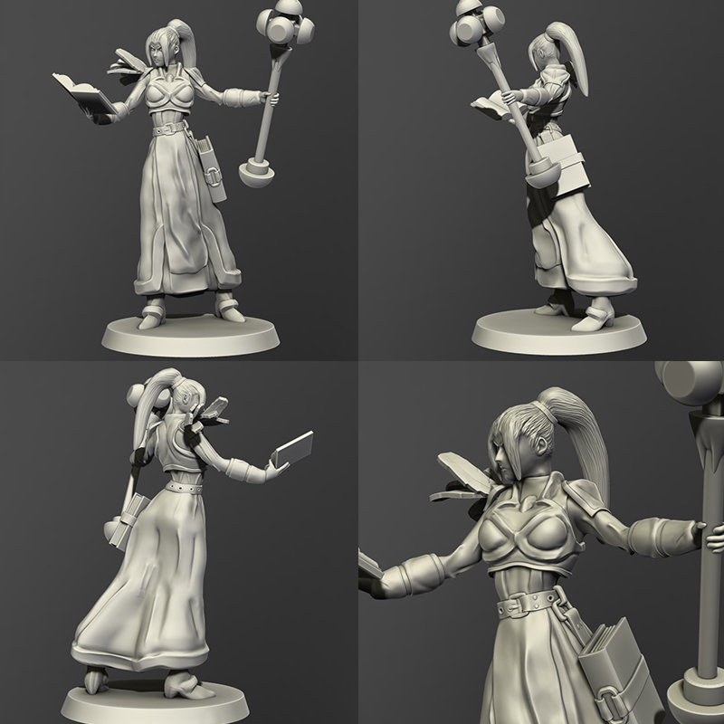 STL file Fantasy Female Priest 3D print model ♀️・3D printer design to ...
