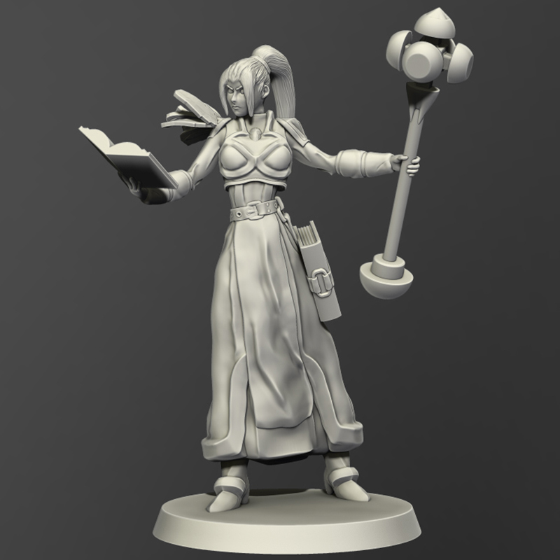 STL file Fantasy Female Priest 3D print model ♀️・3D printer design to ...