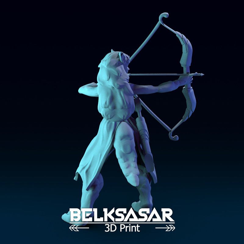 Archivo STL Werewolf Female Hunter 3D print model・Objeto de impresión ...