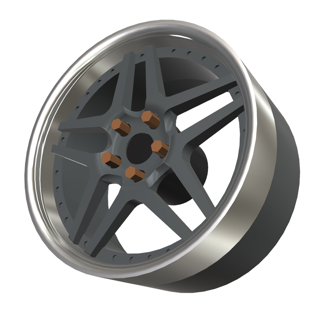 STL file 1/24 SCALE 18" BLITZ 03 WHEEL 🛞・3D printing design to download ...