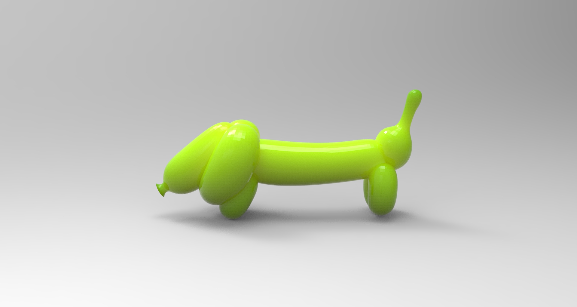 STL file balloon art dog #2・3D printable model to download・Cults