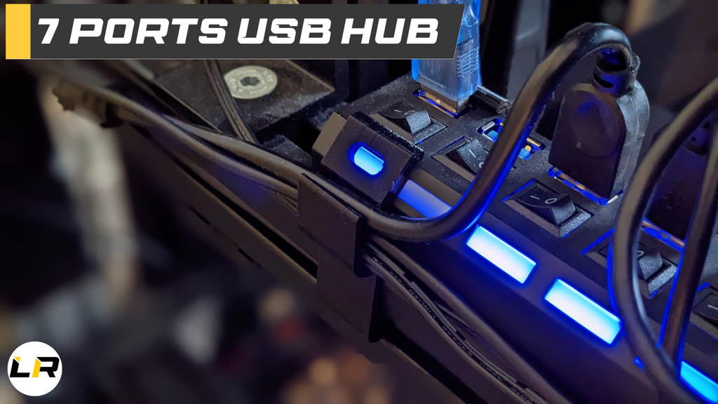 Free 3D file USB hub mounting bracket for 8040 4040 aluminum extrusions ...