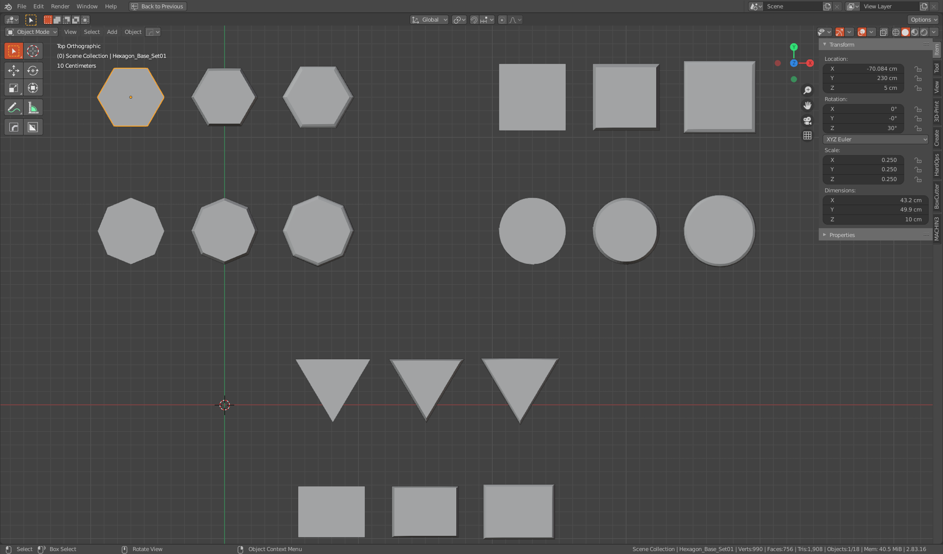 STL file Base set (set of 18) for your figures! 👽・Template to download ...