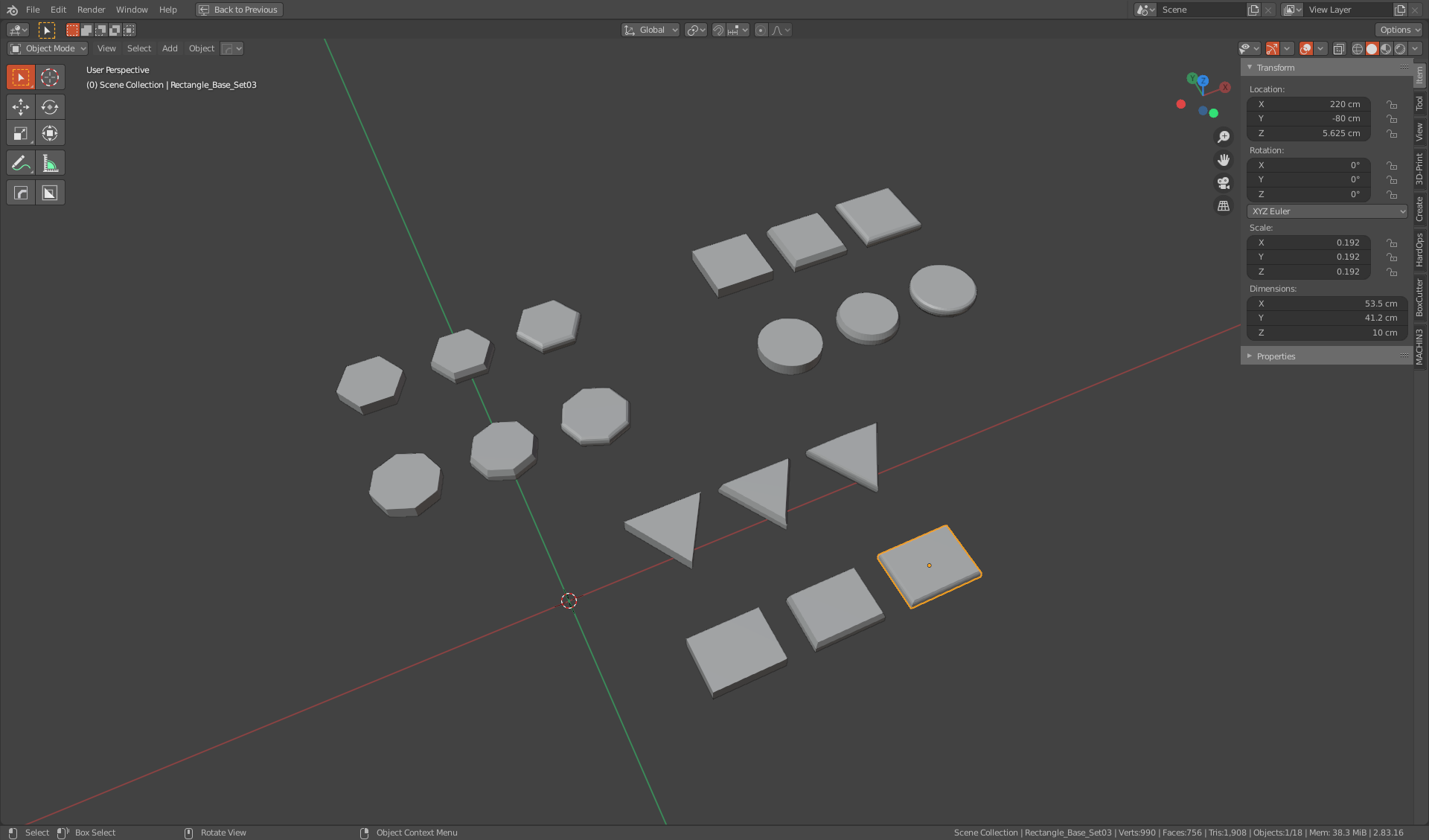 STL file Base set (set of 18) for your figures! 👽・Template to download ...