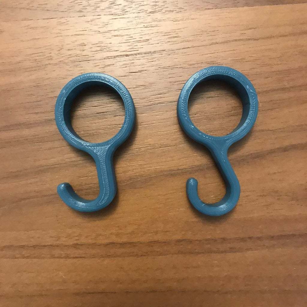 Free STL file Hook / Hanger for wardrobe pole・3D printing design to ...