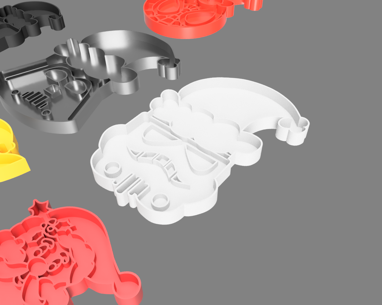 3D file christmas cutter combo・3D printing idea to download・Cults