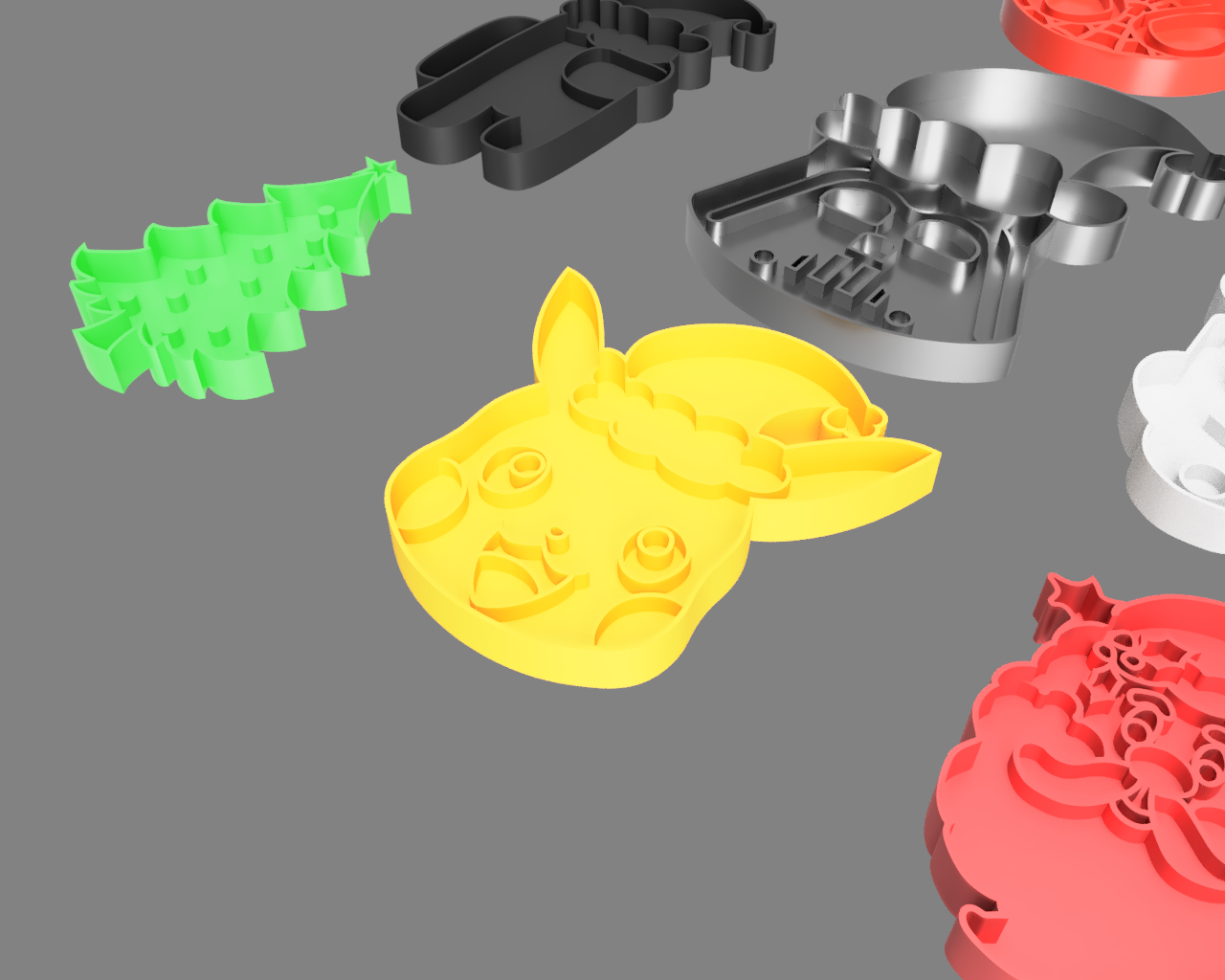 3D file christmas cutter combo・3D printing idea to download・Cults