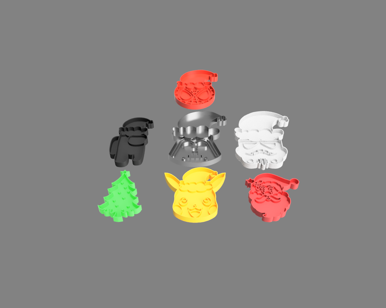 3D file christmas cutter combo・3D printing idea to download・Cults