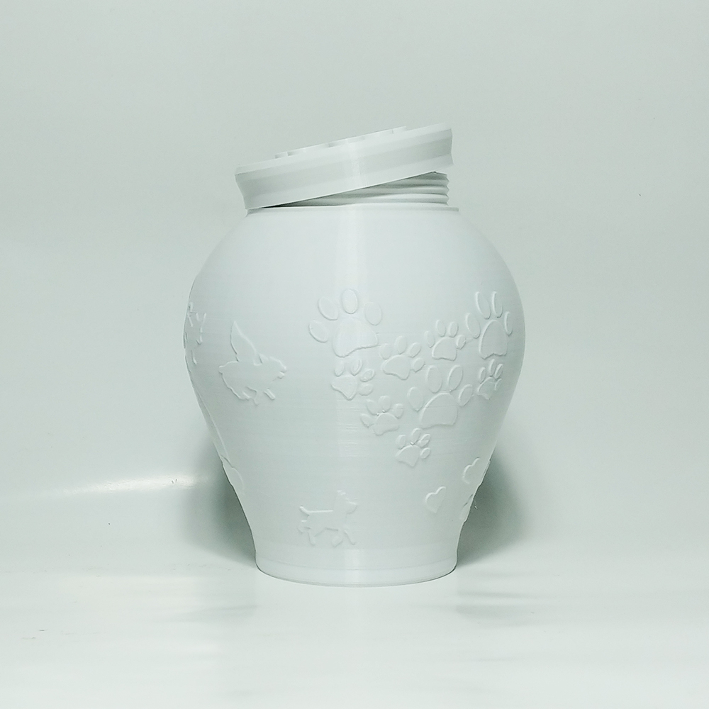 STL file PET PUPPY DOG URN CASE 750ML・3D printer model to download・Cults