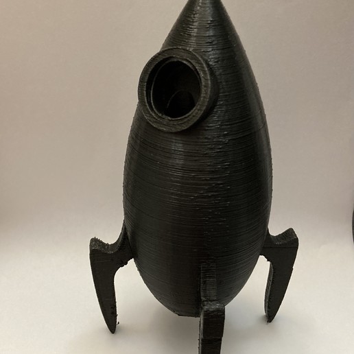 Download free STL file Rocket Ship Space Pen Holder • 3D printing ...