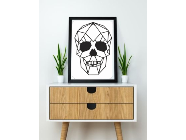 Free 3D file Skull Wall Sculpture 2D・3D printing template to download・Cults
