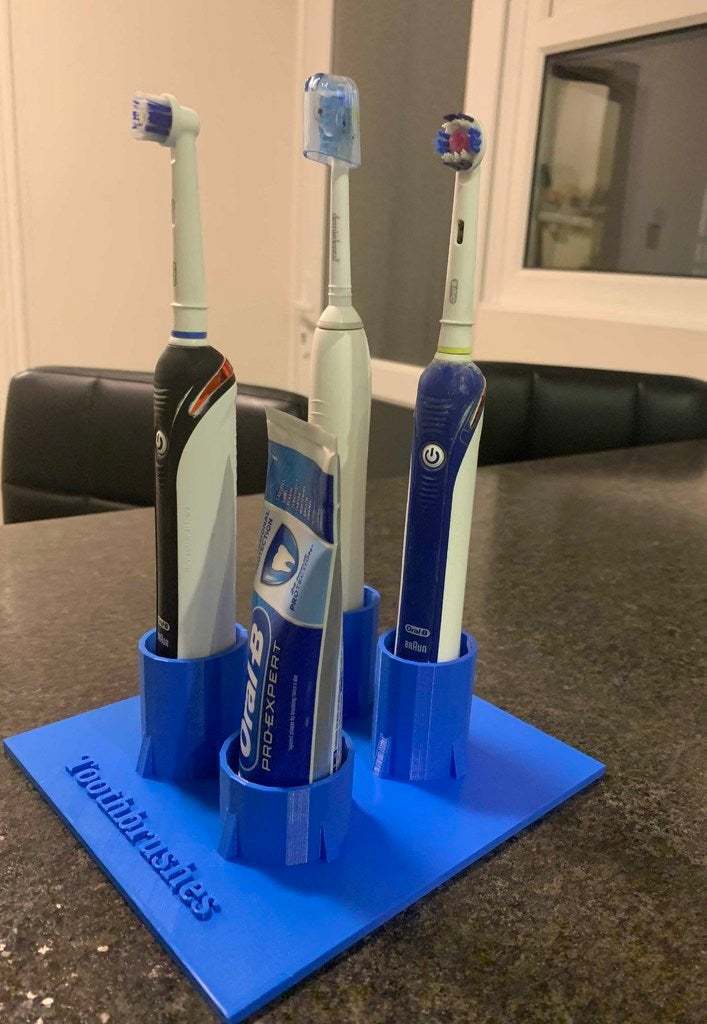 Free STL file Electric Toothbrush Stand・Model to download and 3D print ...