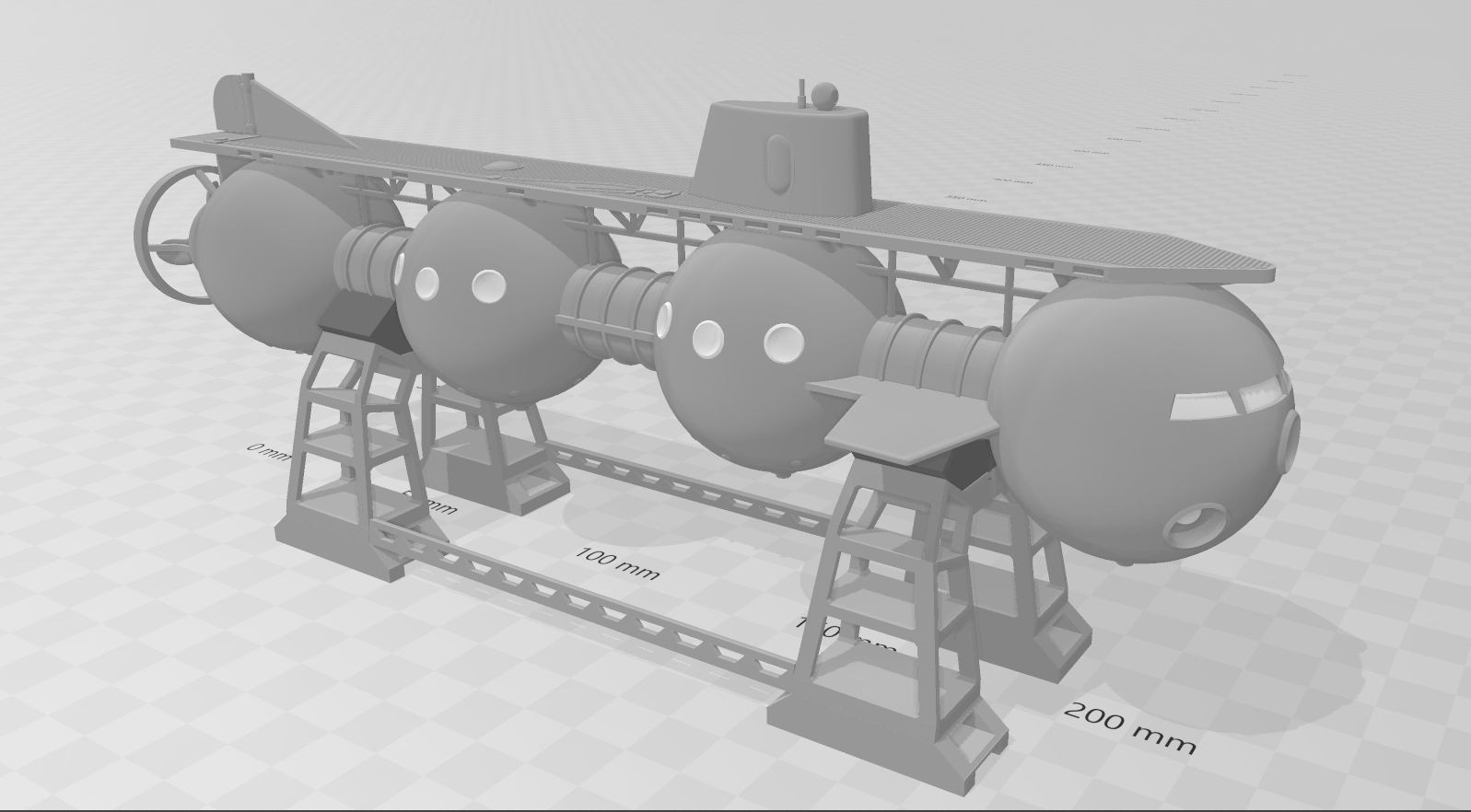 STL file Man from Atlantis Cetacean Submarine Stand・3D print model to ...