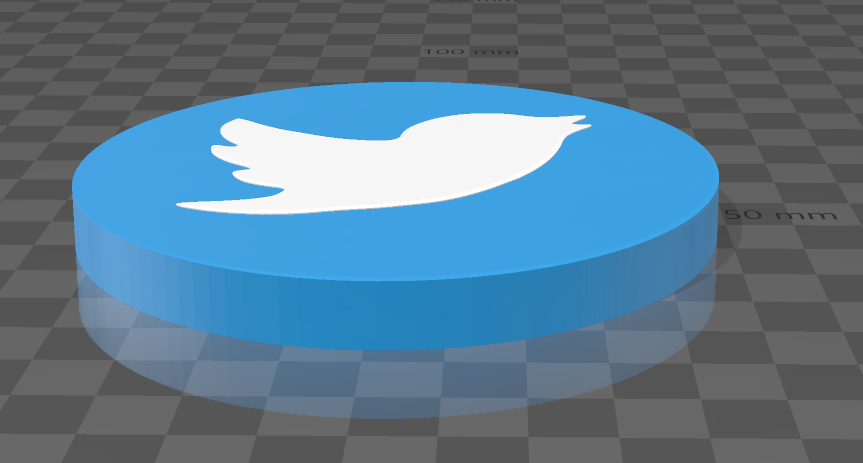Archivo STL TWITTER - LOGO RED SOCIAL・Plan para descargar y imprimir en ...