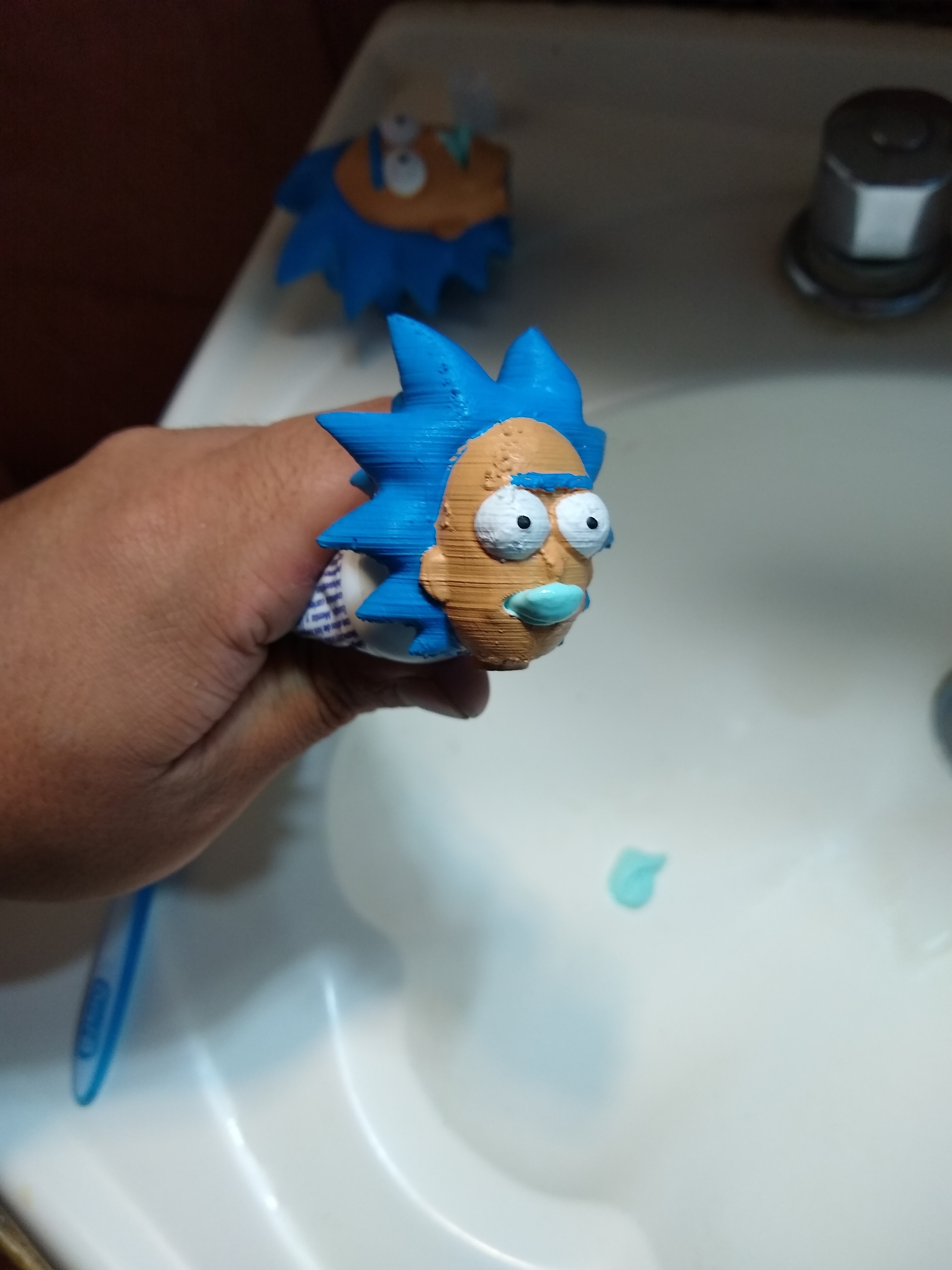 STL file RICK AND MORTY VOMIT TOOTHPASTE (RICK SANCHEZ)・3D printer ...