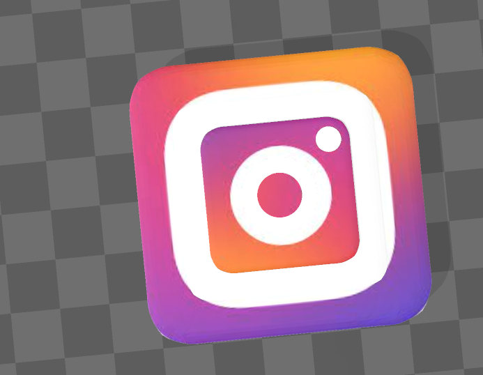 Fichier STL Instagram- Logo du réseau social 🎨・Design pour imprimante ...