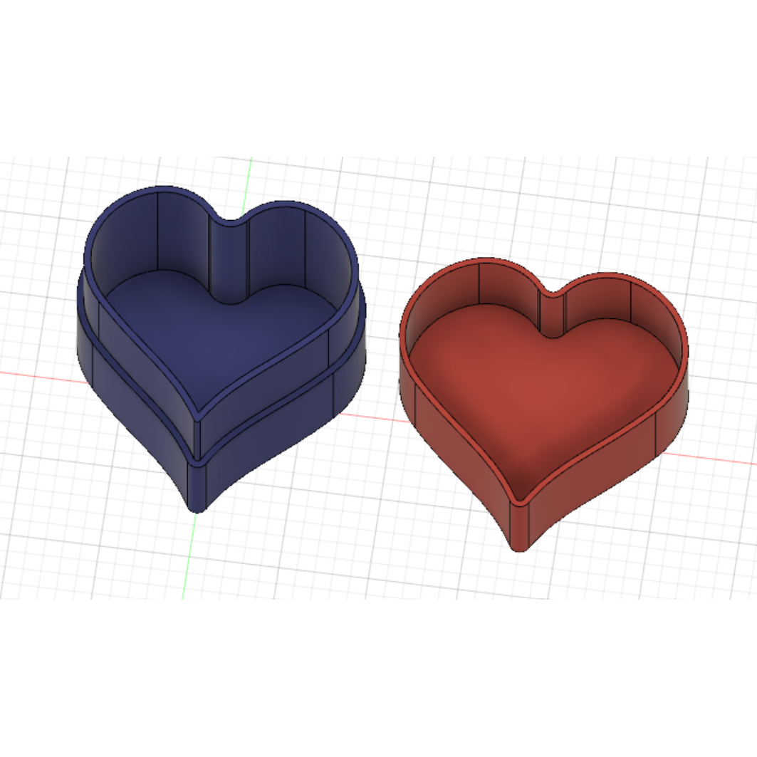 Fichier STL Boîte Coeur・Objet pour imprimante 3D à télécharger・Cults