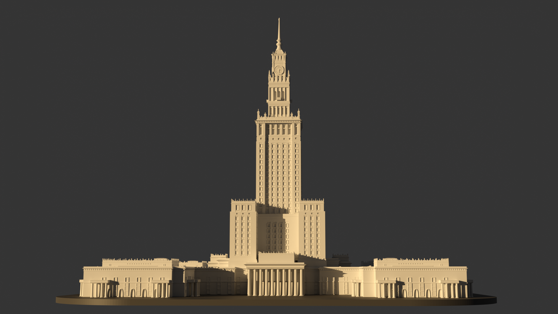 Free STL file Palace Of Culture And Science In Warsaw, Poland・3D print ...