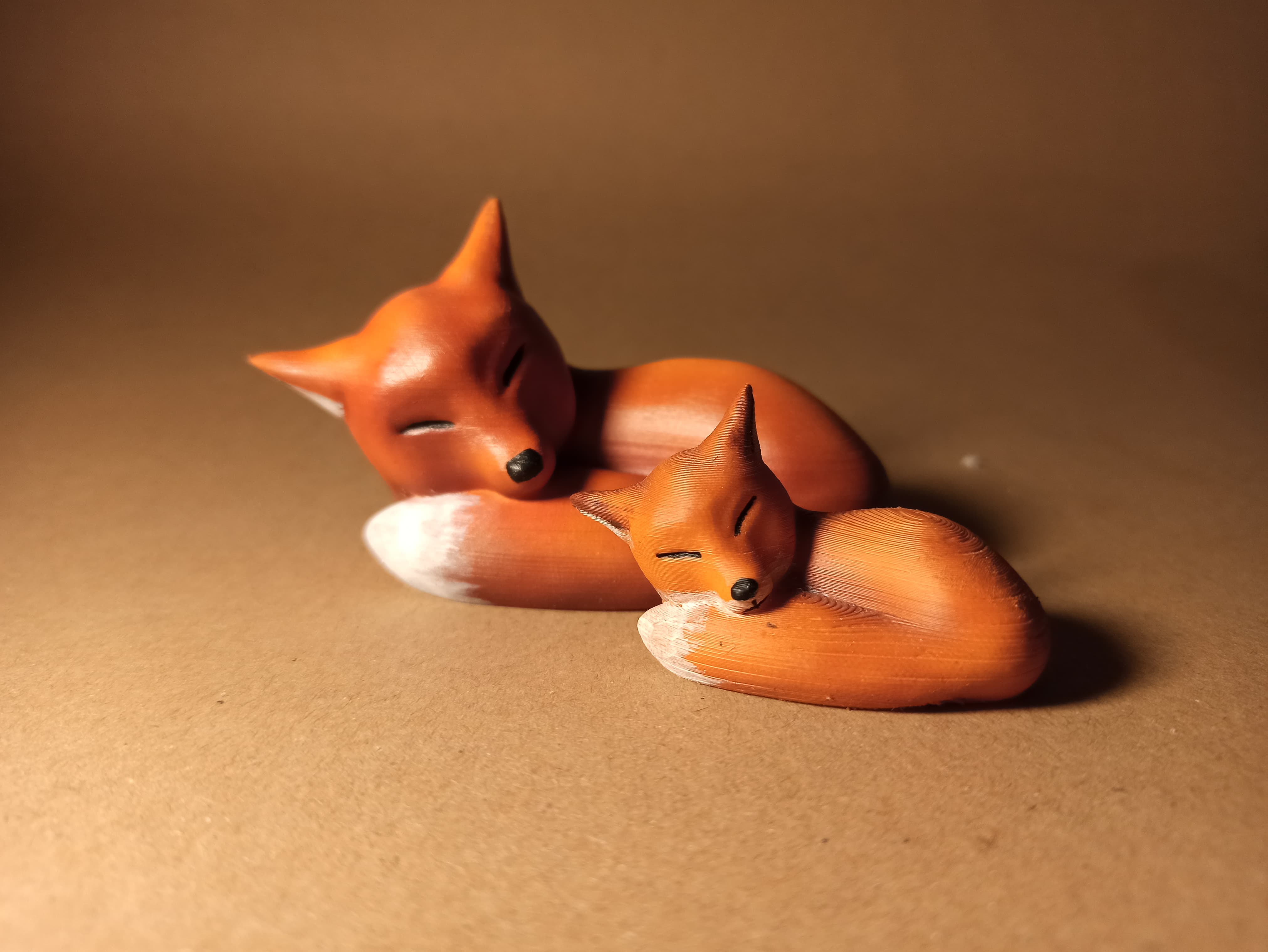 Free STL file Little Cute Sleeping Fox :P 😴・3D printing model to ...