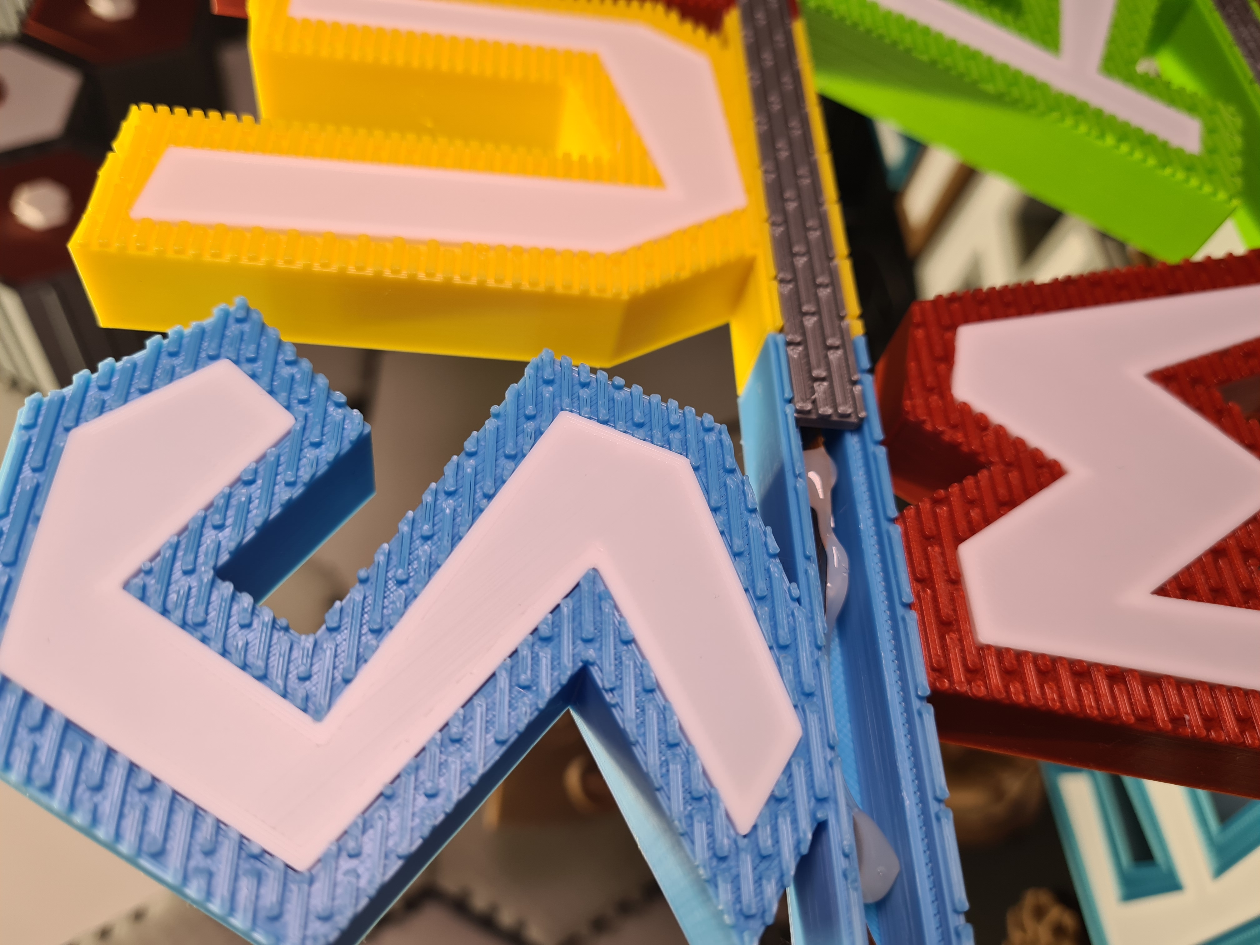 3D file Universal Light Letters Super Mario Font Block Chain A-Z 0-9 ...