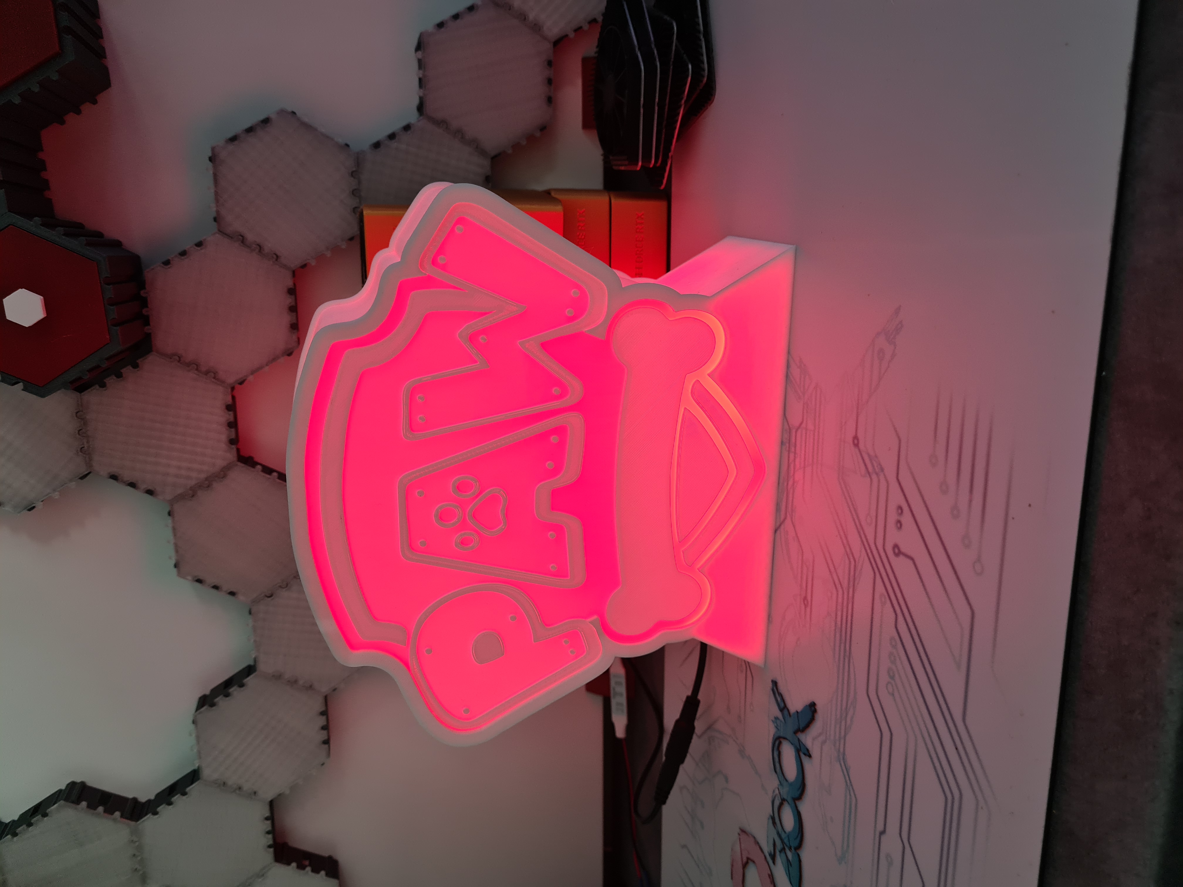 STL file Paw Night Light・3D printable model to download・Cults