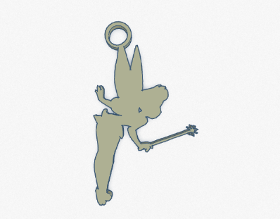 STL file Tinkerbell key ring.・3D print object to download・Cults
