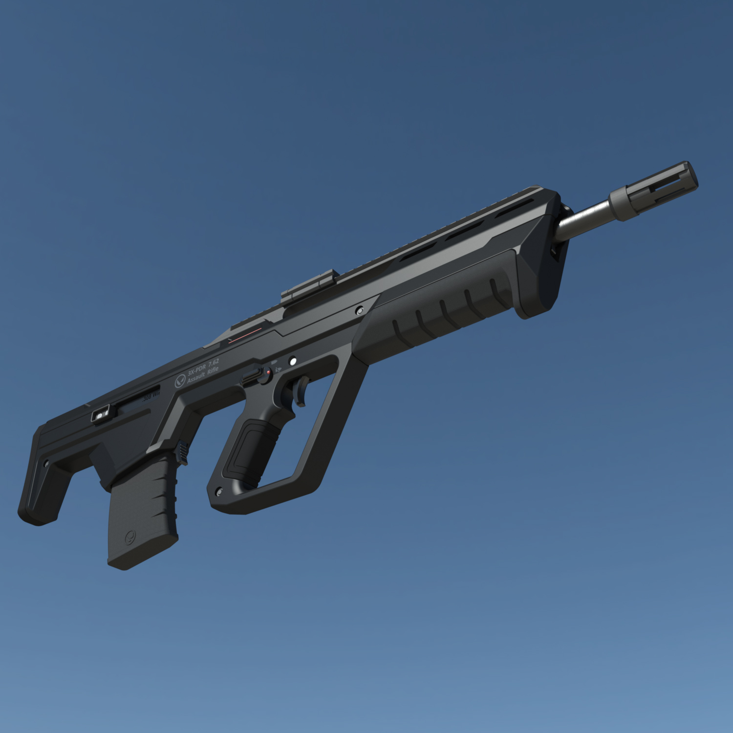 3D file Valorant 3X-PDR Bulldog Assault rifle Default skin. Video game ...