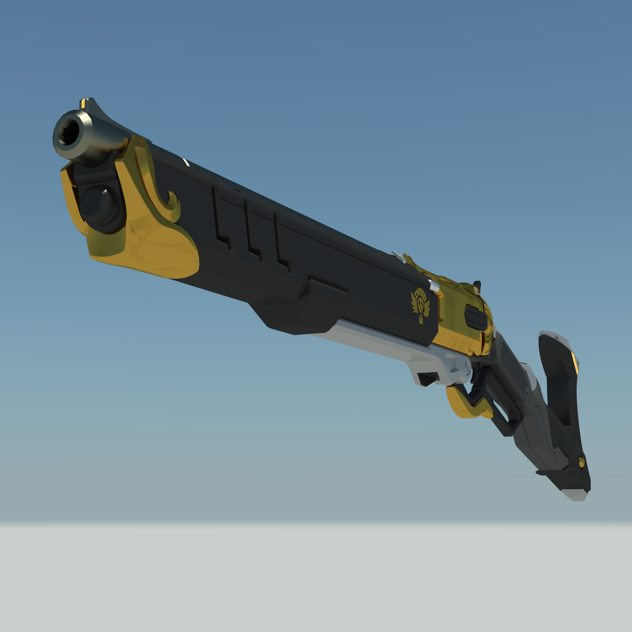 Archivo 3D Rifle Overwatch Ashe Viper Classic skin. Videojuego, prop ...