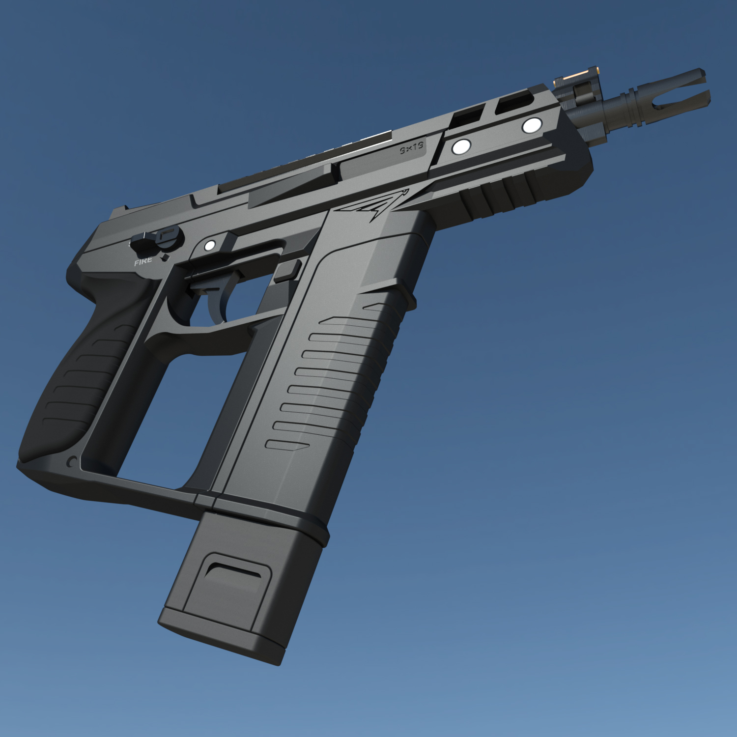 3D file Valorant AMP-11 Frenzy Automatic pistol Default skin. Video ...