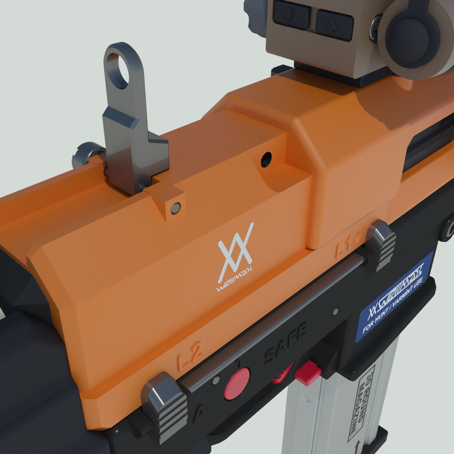 3D file Death stranding WellMax Assault rifle WM.556 (level 2). Video ...
