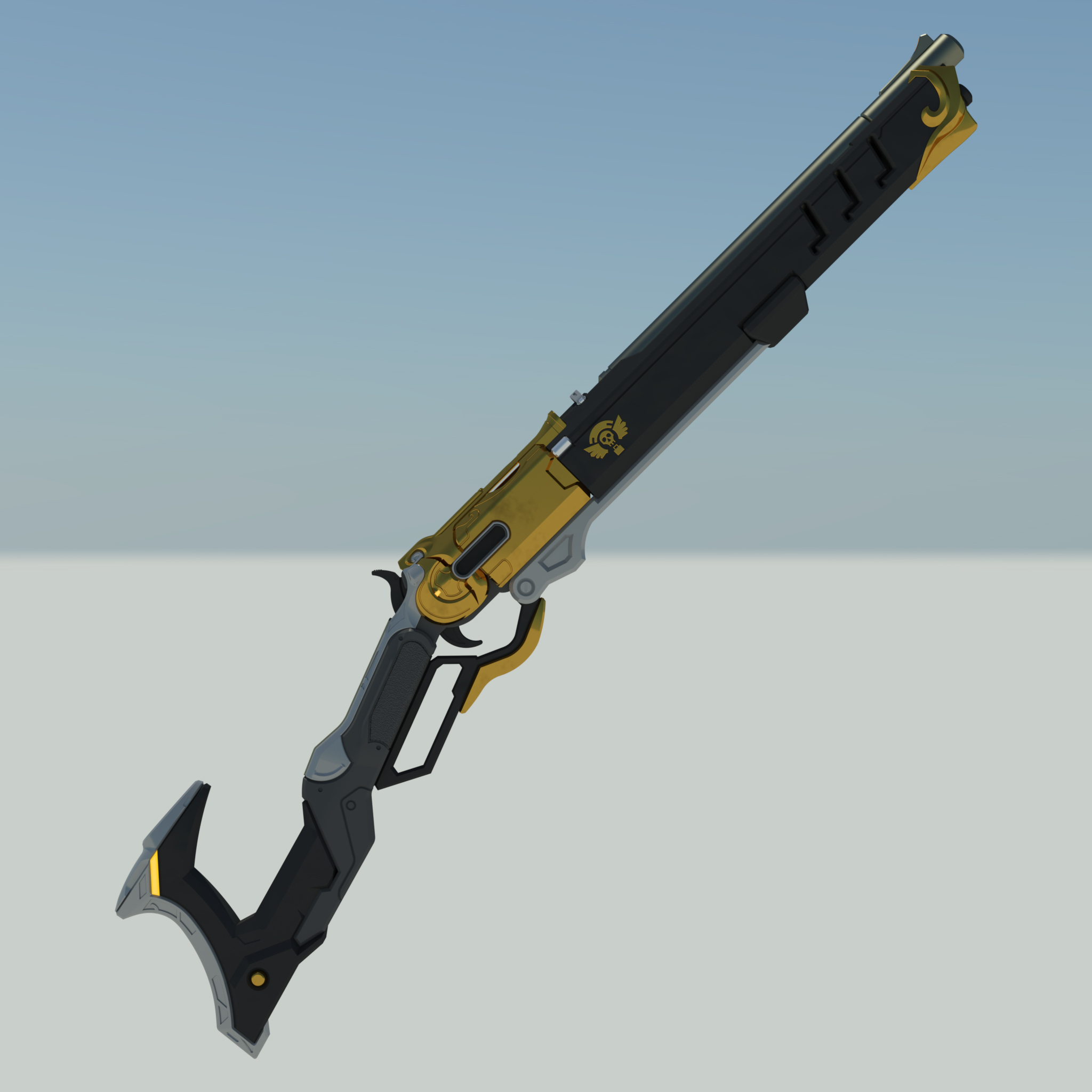3D file Overwatch Ashe rifle Viper Classic skin. Video game, prop ...