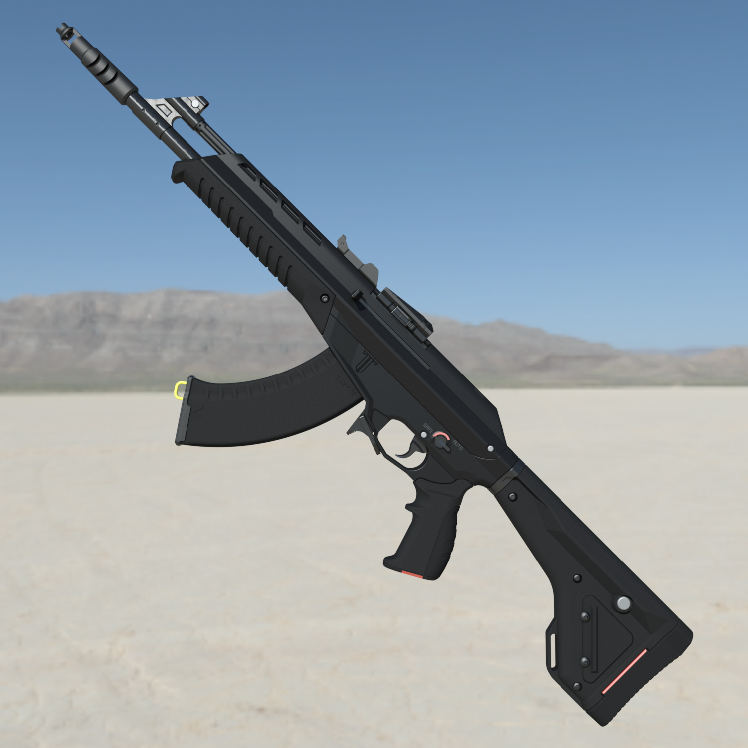 3D file Valorant AR-762 Vandal Assault rifle Default skin. Video game ...
