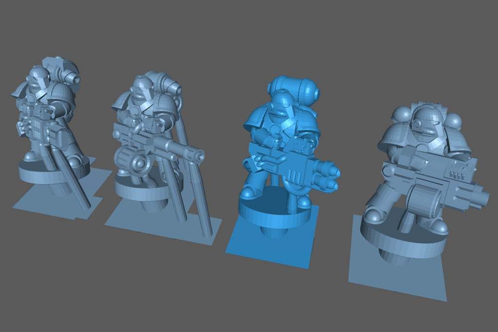 Free STL file Galactic Crusaders - Anti Organic Heavy Weapons - 6-8mm 🔫 ...