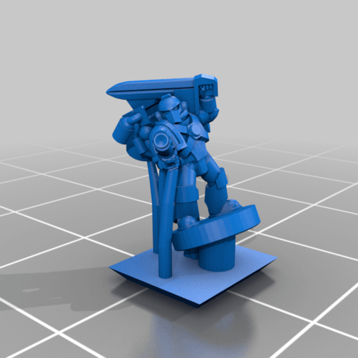 Download free STL file Galactic Crusaders - Plate Armour Troop - 6-8mm ...