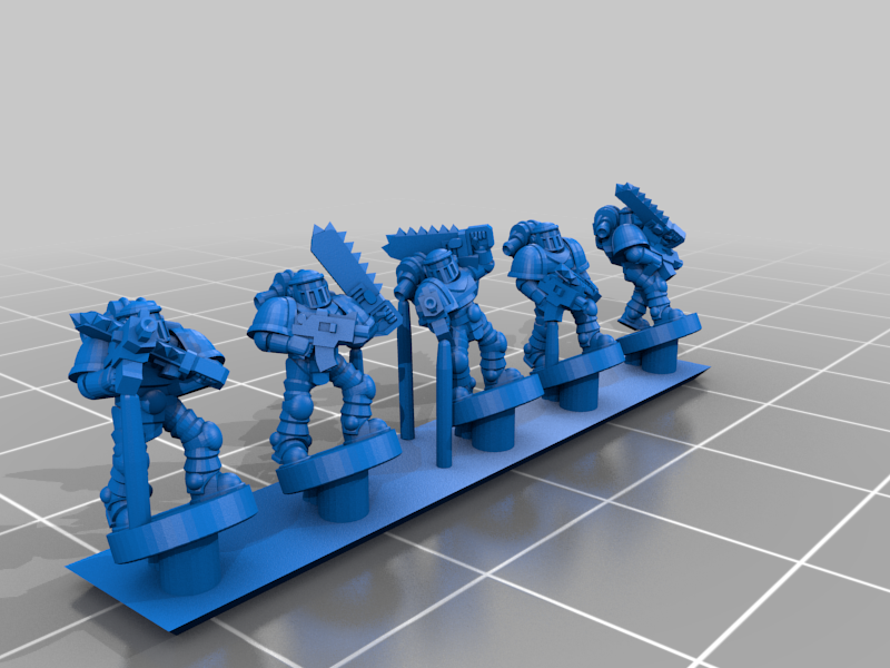 Free STL file Galactic Crusaders - Pillagers - 6-8mm 🎨・Template to ...