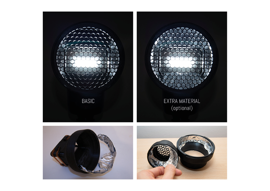 3D file Modular Flash Snoot・3D printing model to download・Cults