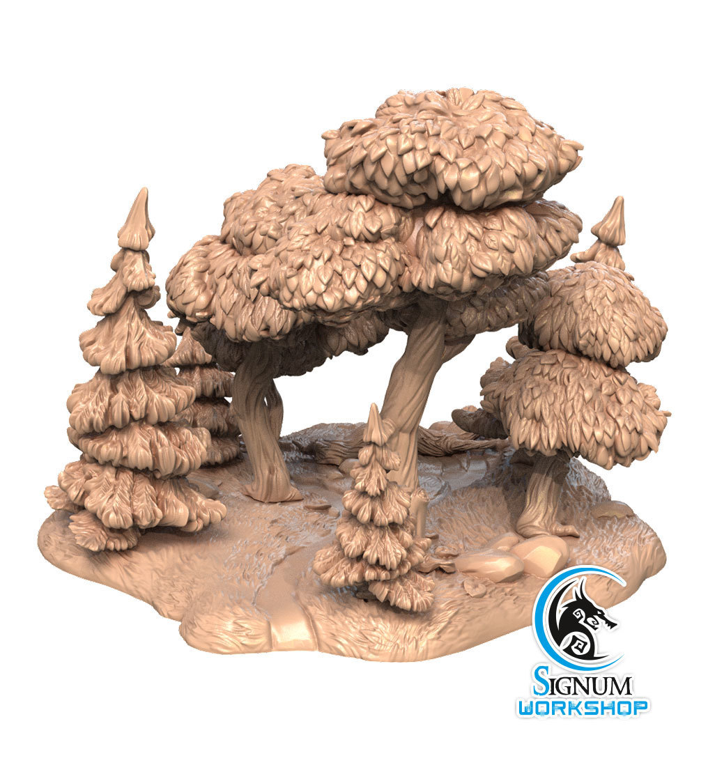 Файл 3D Pre-supported 3D printable model of Forest・Модель для печати в ...